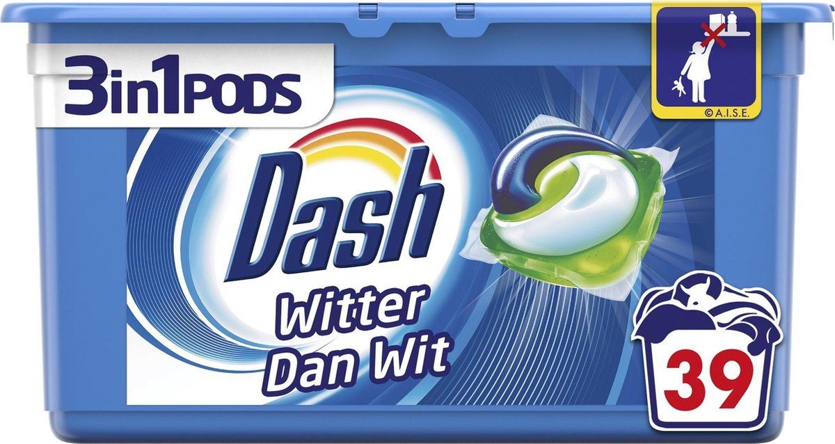 Dash pods 3in1 - 39stuks - Witter dan Wit - Hermie.com - Alles voor uw ...